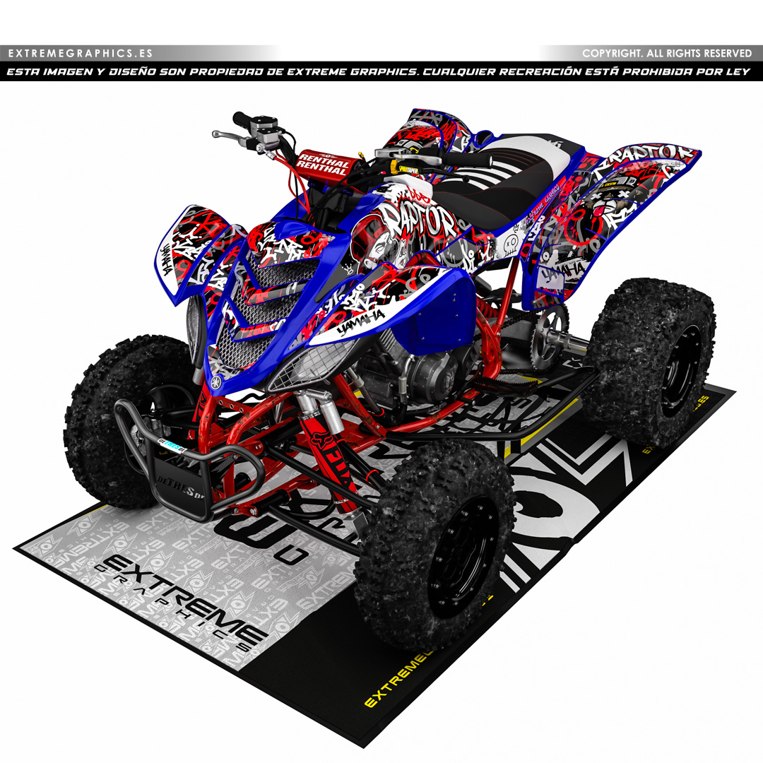 rojo frontal plastica azul – extremegraphics.es